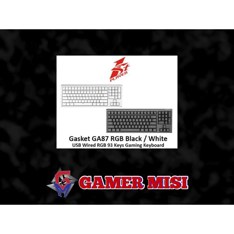 1ST PLAYER GA87 RGB MECHANICAL BLUE SWITCH GAMING KEYBOARD (NEW ...