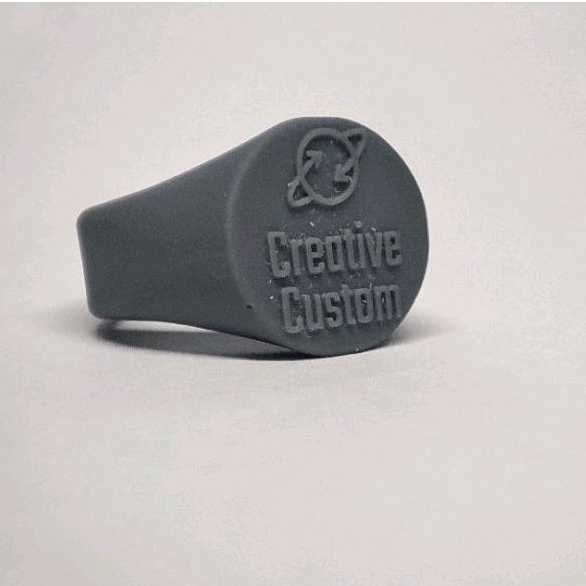 Customizable Signet Ring 3D printed, Logo, and Ring Size | Shopee Malaysia