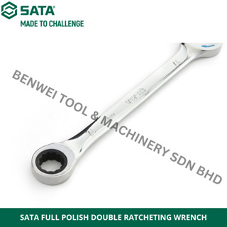 SATA FULL POLISH DOUBLE RATCHETING WRENCH / SATA RATCHET SPANNAR SET ...