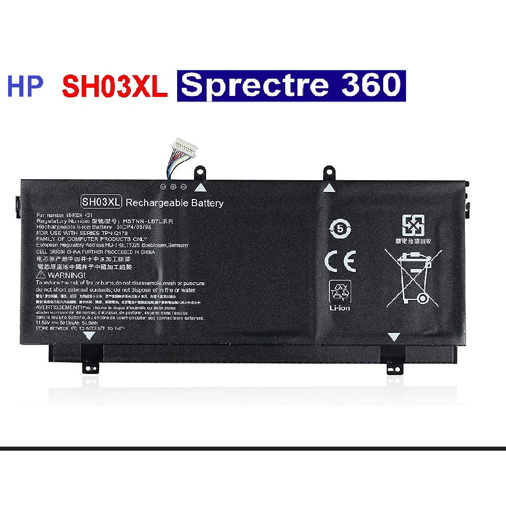 HP SH03XL Spectre X360 13-AC 13-W W006TU W007TU 13-AC028TU 13-AC029TU ...