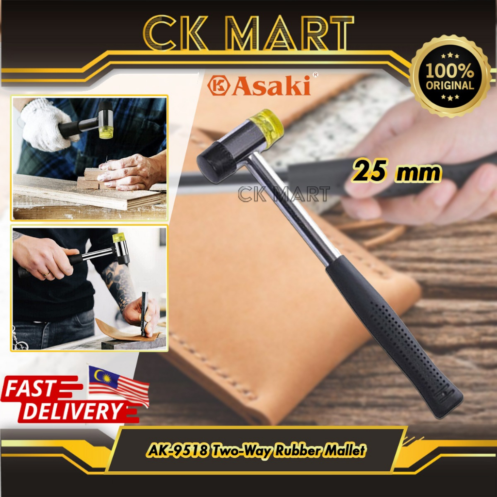ASAKI AK-9518 Rubber Mallet / Rubber Mallet / AK-9518 / Penukul getah ...