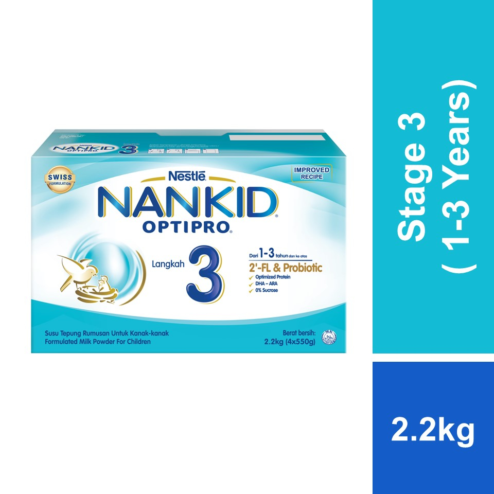 Nestle NANKID OPTIPRO Stage 3 (2.2kg) | Shopee Malaysia