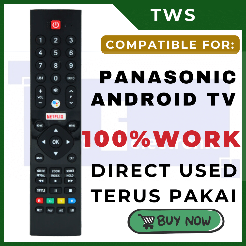 TWS PANASONIC ANDROID TV REMOTE CONTROL N2QAYB000936 [READY STOCK ...