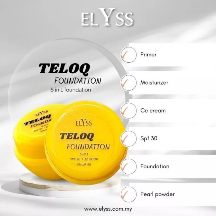 ELYSS TELOQ FOUNDATION 6IN1 5ML | Shopee Malaysia