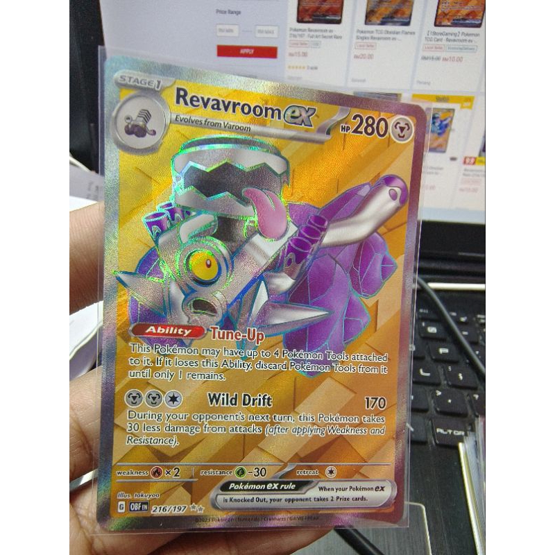 Metal Type - Pokemon Card EX - Revavroom ex 216/197 | Shopee Malaysia