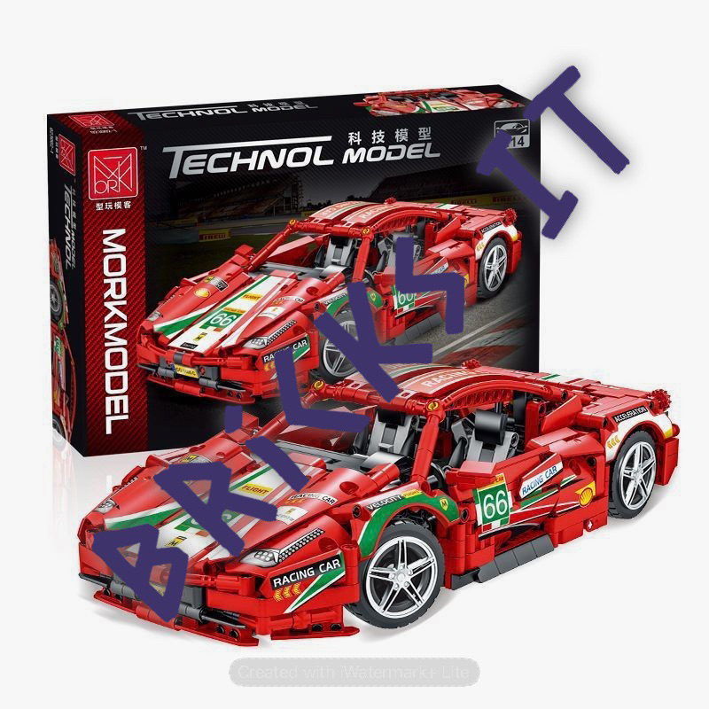 XMORK Ferrari 458 1:14 Building Block Bricks 023002 | Shopee Malaysia