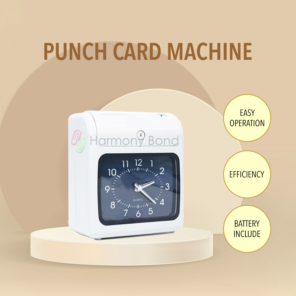Kidario Electronic Time Recorder Digital Analog Punch Card Machine ...