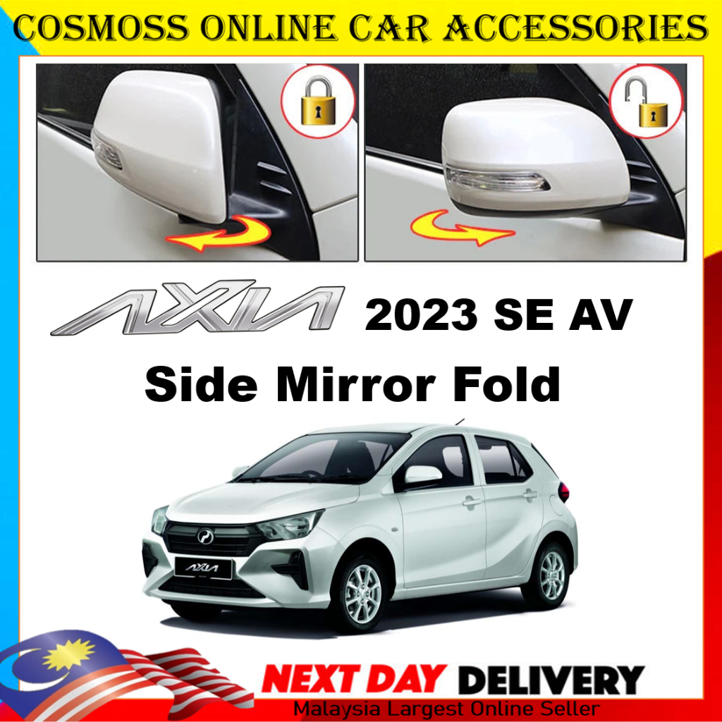 PERODUA AXIA 2023 AV / SE SPEC SIDE MIRROR AUTO FOLD SYSTEM (PLUG ...