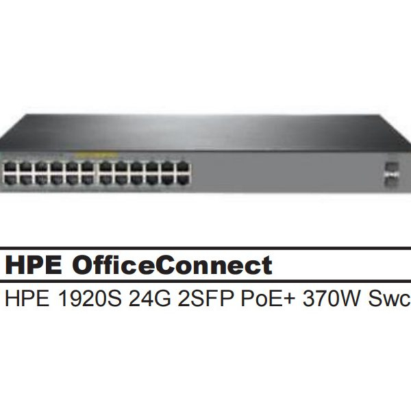 HPE Office Connect 1920S 24G 2SFP PoE+ 370W Switch - JL385A (USED ...