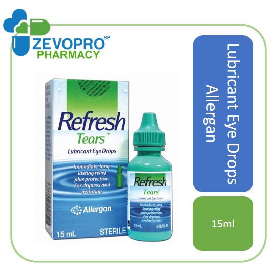 Allegran Refresh Tears Lubricant Eye Drops Allergan 15ml [EXP 08/2028 ...