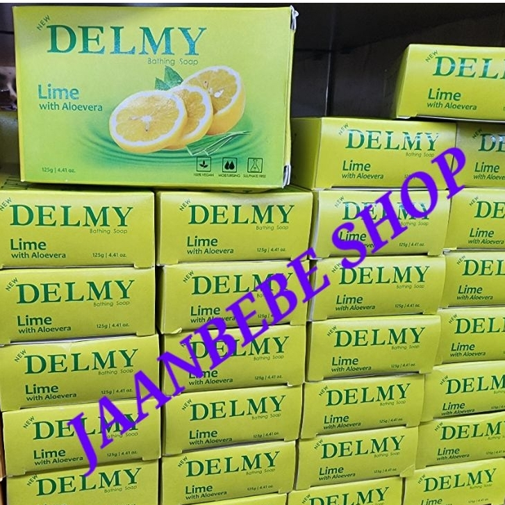 DELMY 125g x 2pcs Lime With Aloe Vera Bathing Soap Readystock | Shopee ...