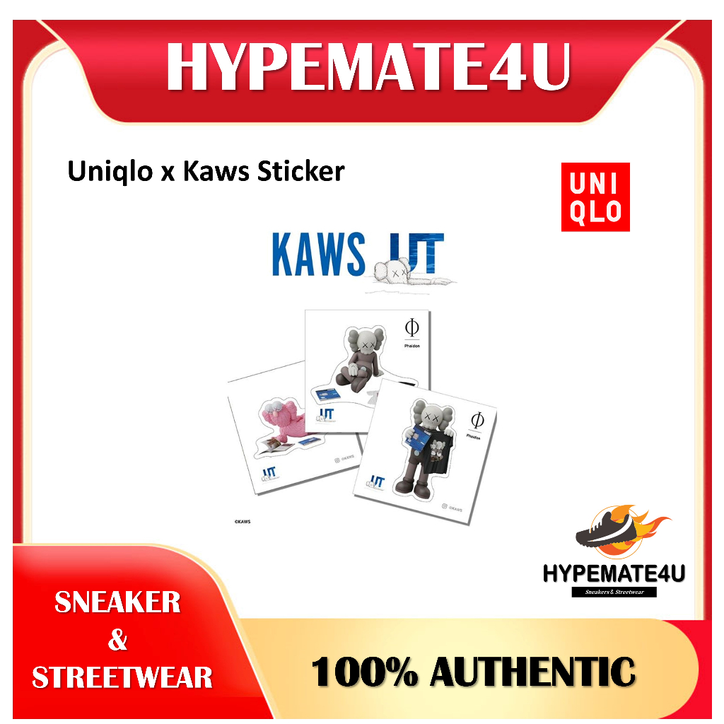 Uniqlo x Kaws Sticker (3 Design) | Shopee Malaysia