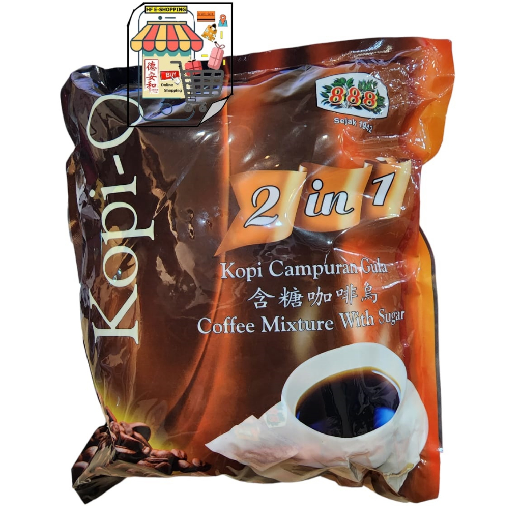 888 Kopi-O 2 in 1 Coffee Mixture with Sugar (25gm x 30's) | Shopee Malaysia