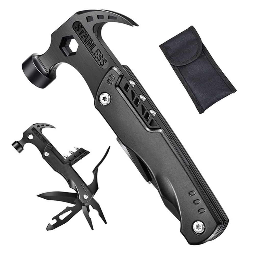 Multifunctional Pliers Multitool Claw Hammer Stainless Steel Tool With Nylon Sheath For Outdoor ...
