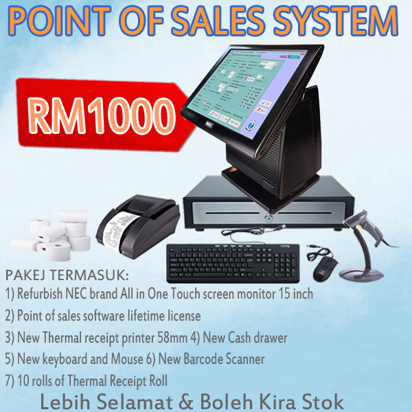 Mesin Cashier Pos system Windows All in One Single Touch screen ...