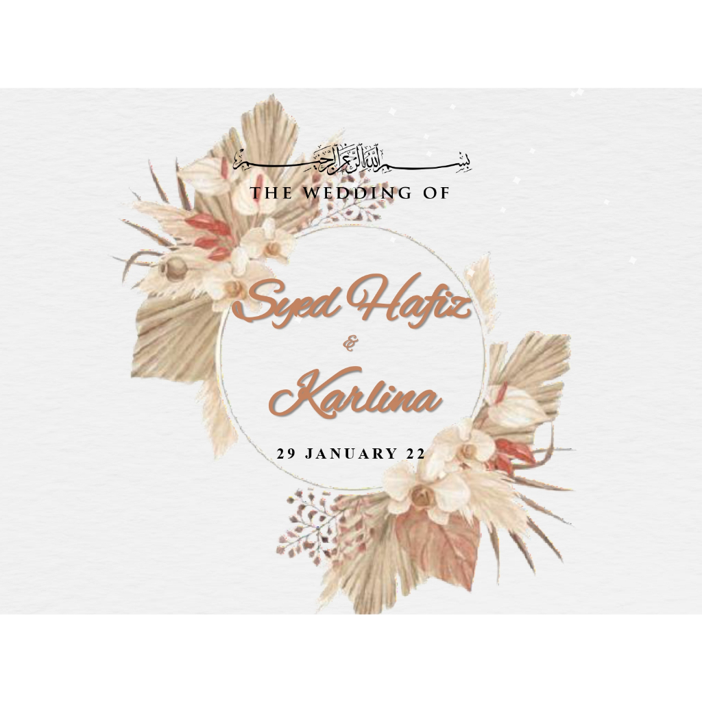 Kad Kahwin Digital/Digital Wedding Invitation/Kad Kahwin Murah/Alive ...