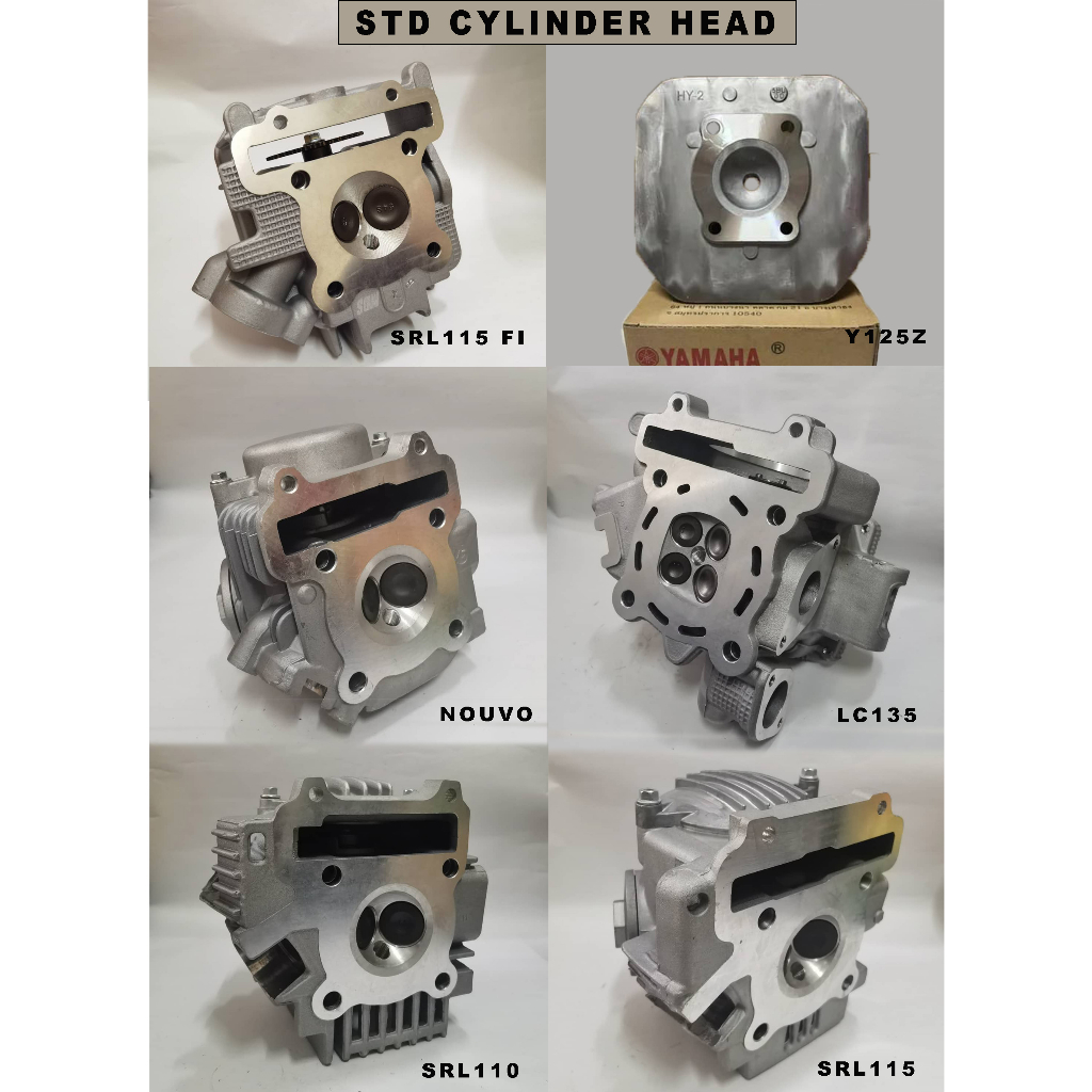 YAMAHA CYLINDER HEAD STANDARD STD LC135/ SRL115/ SRL110/ SRL115 FI ...