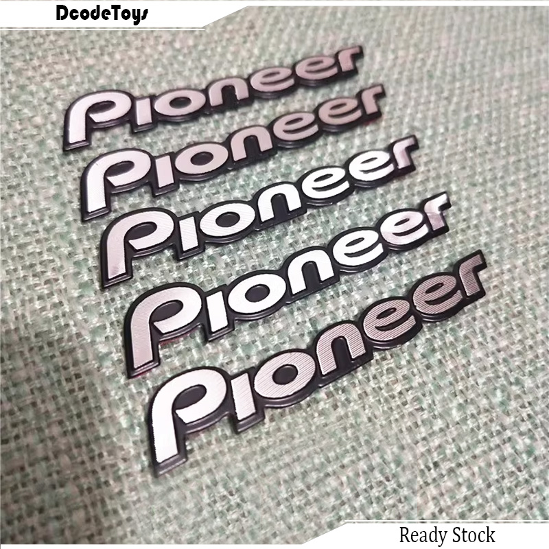 Pioneer Metal Alloy 3D Emblem Speaker Sticker Logo - JDM GT sports Car ...