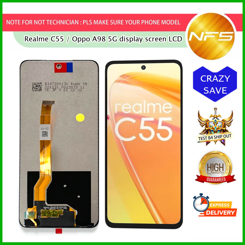 NFS STOCK - Realme C55 / Op A98 5G / c67 5g / a58 5g / Narzo N55 ...