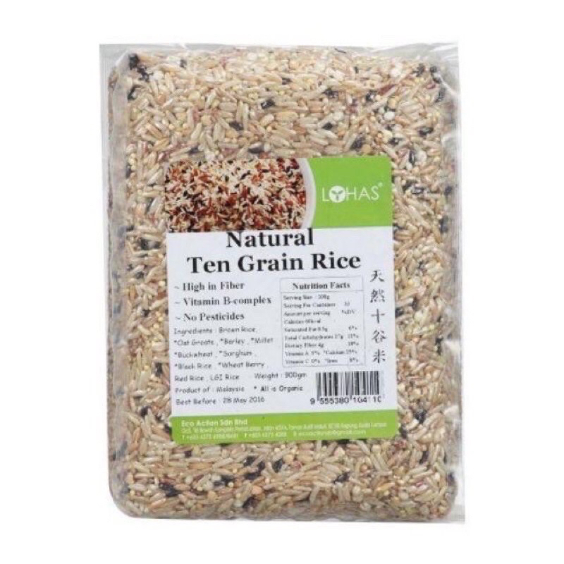 Lohas Natural Ten Grain Rice 900g 天然十谷米 | Shopee Malaysia
