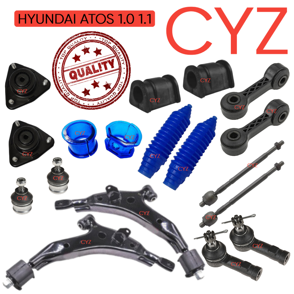 18 ITEM COMBO SET FRONT SUSPENSION HYUNDAI ATOS 1.0, 1.1 LOWER ARM ...
