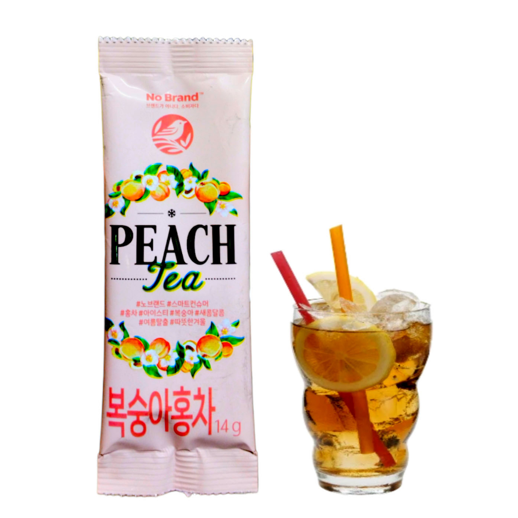 (EXP: 05/2025) Korea Peach Tea Powder (14g/Stick) 水蜜桃红茶 Peach Black Tea ...