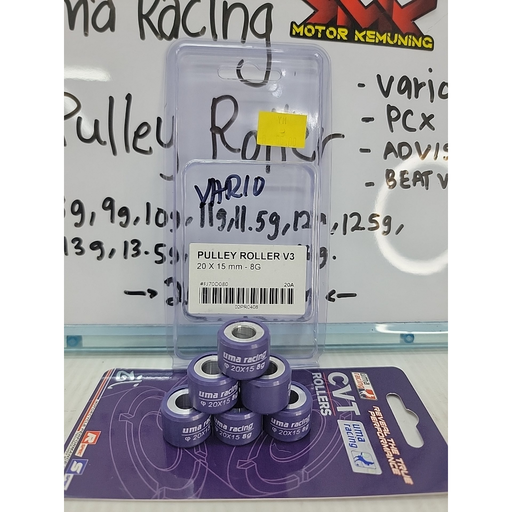 ROLLER PULLEY ROLLER UMA RACING 20X15 ROLLER PCX VARIO ADV150 AD160 ...