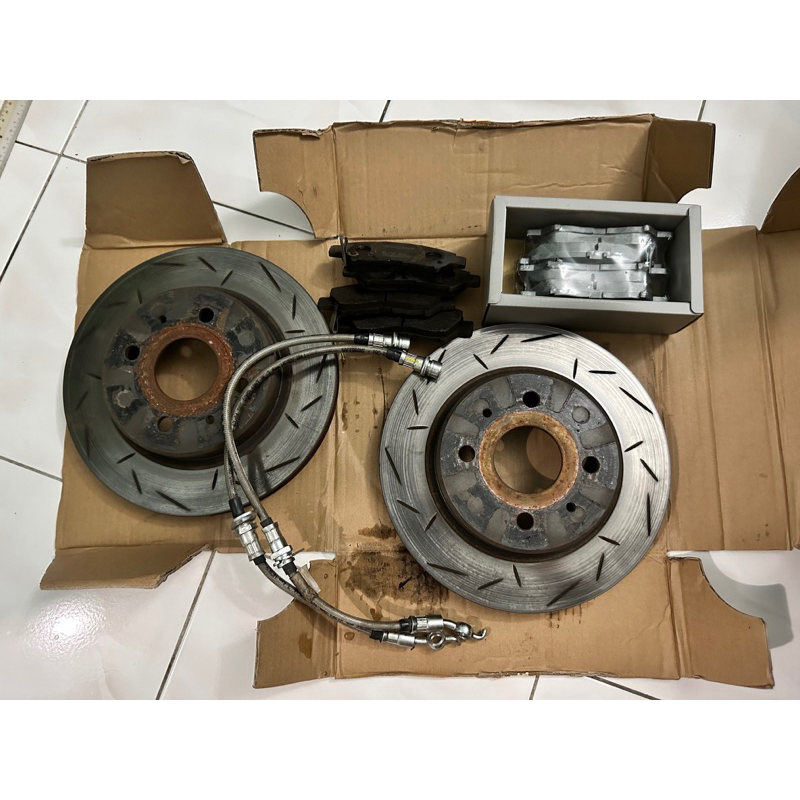 Nashin OE Brake Disc Rotor Combo Set for Perodua Myvi Gen3/Myvi 2018 ...