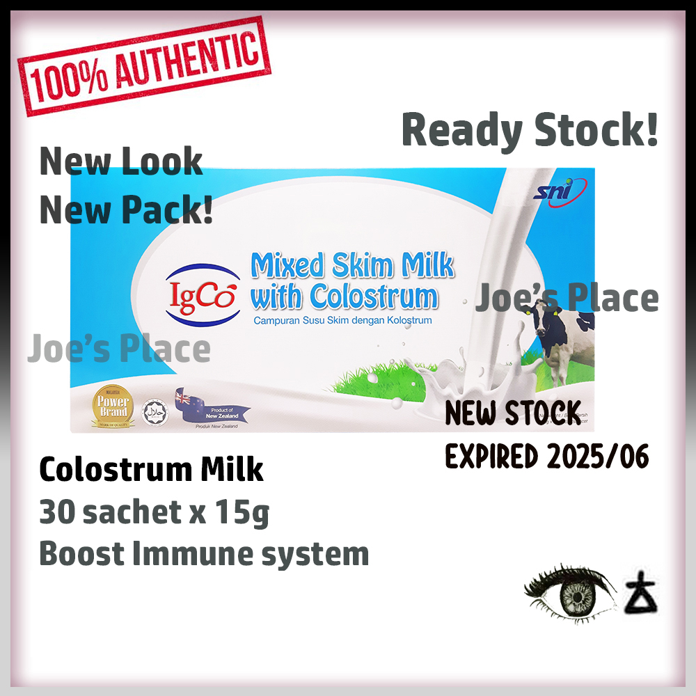 IgCo Natural Colostrum Skim Milk 15g x30 sachet Expired 2025/06 Ready ...