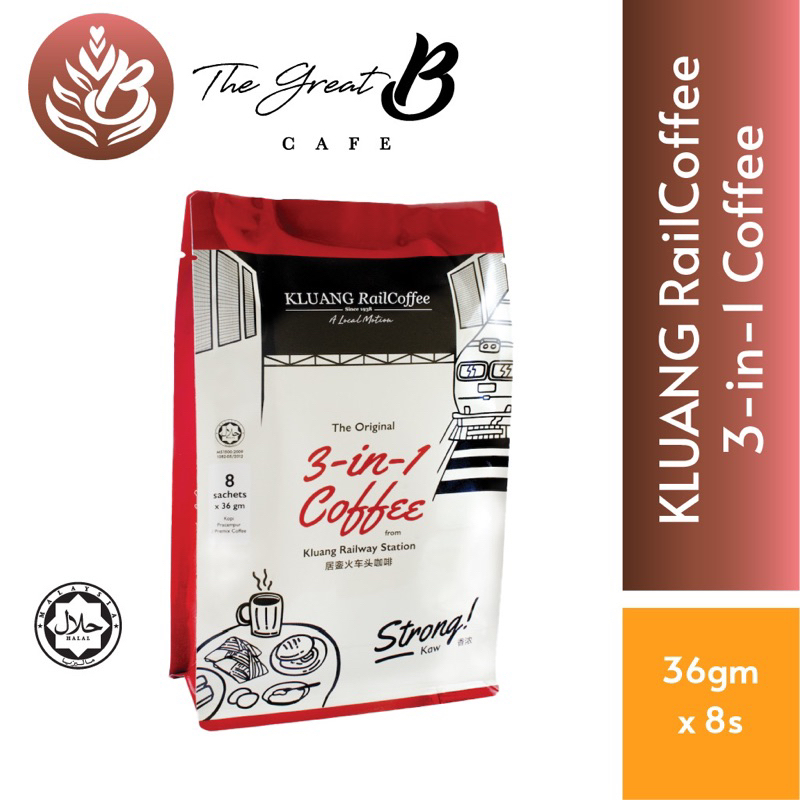 Original Kluang Rail Coffee - 3 in 1 8s x 36gm | Shopee Malaysia