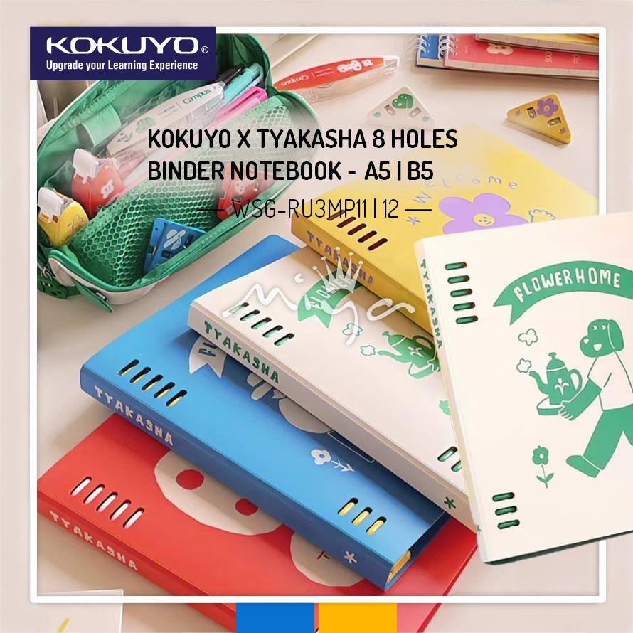 KOKUYO X TYAKASHA 8 HOLES BINDER NOTEBOOK - A5 / B5 | Shopee Malaysia