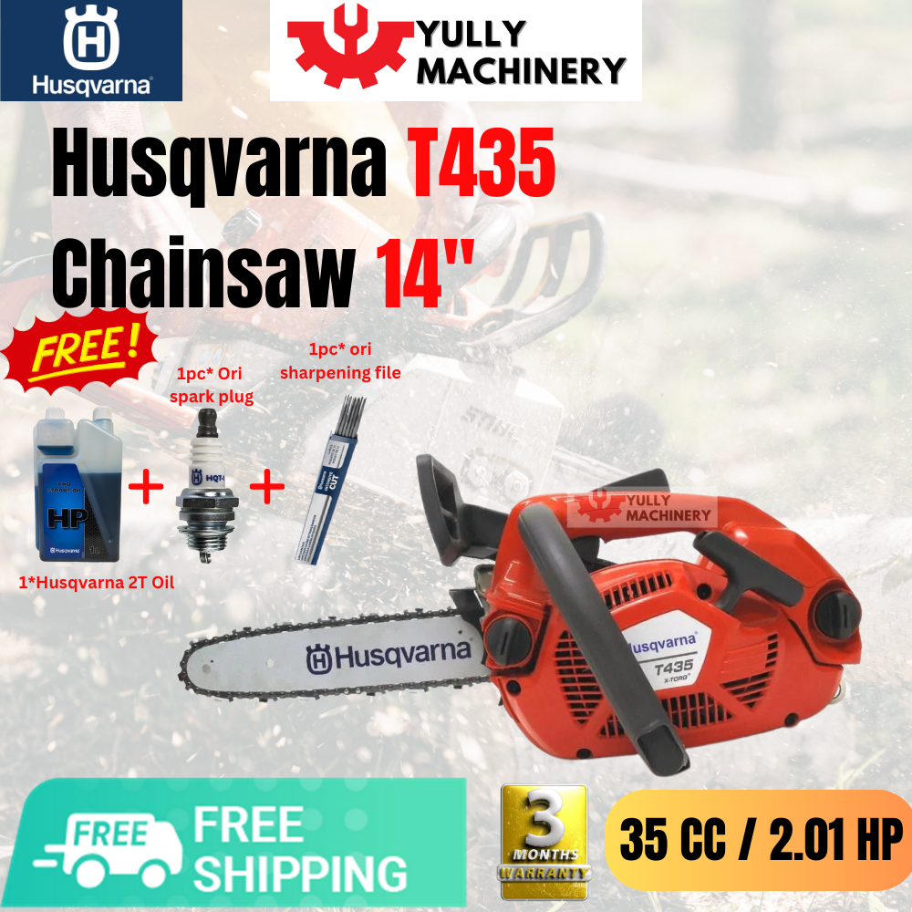 Husqvarna T435 Chainsaw 35.2cc 2.01Hp 14'' | Shopee Malaysia