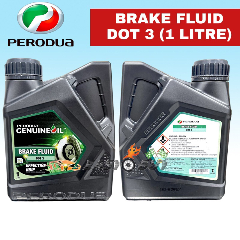 100% Original Genuine Perodua Brake Fluid Dot 3 500ml 0.5L / 1L Litre ...