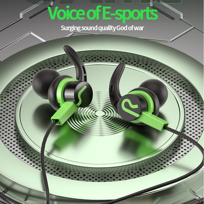 Gaming Earphone Extra Bass Gaming Headset 3.5mm Type-C Special Design ...