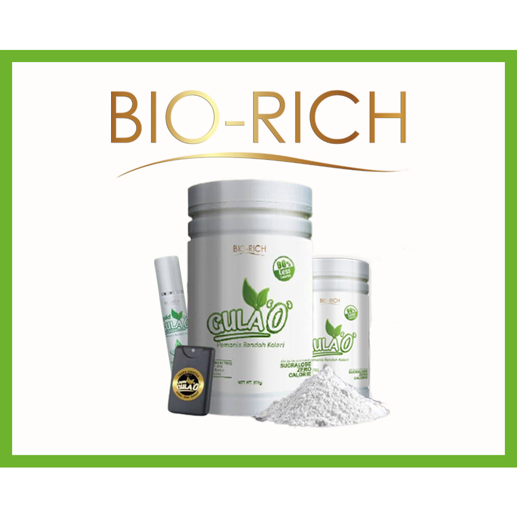Bio Rich Gula O pemanis rendah kalori ORI HQ GULA O Powder 50g / 800g ...