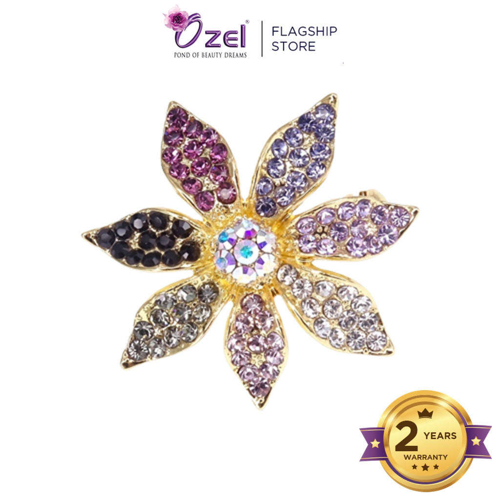 Ozel Flower Ring R044 Kerongsang & Pin Tudung, Hijab, Songkok, Baju ...
