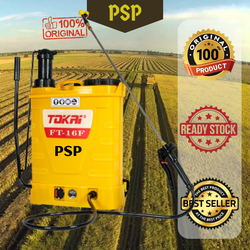 TOKAI Pam Racun Bateri 2in1(16L) BATTERY/MANUAL Portable Rechargeable ...