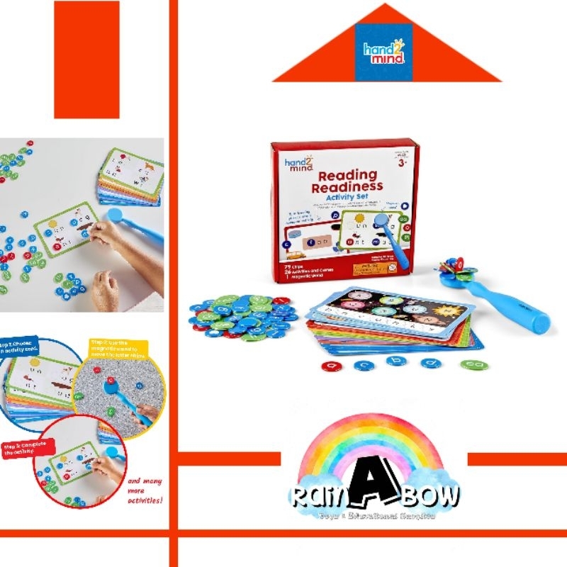 hand2mind Reading Readiness Activity Set Magnetic Wands Chip Set Learn ...
