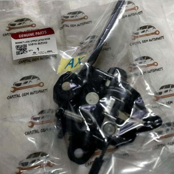 Original PERODUA AXIA 2017-2022 FRONT BONNET LOCK UPPER FRONT HOOD LOCK ...