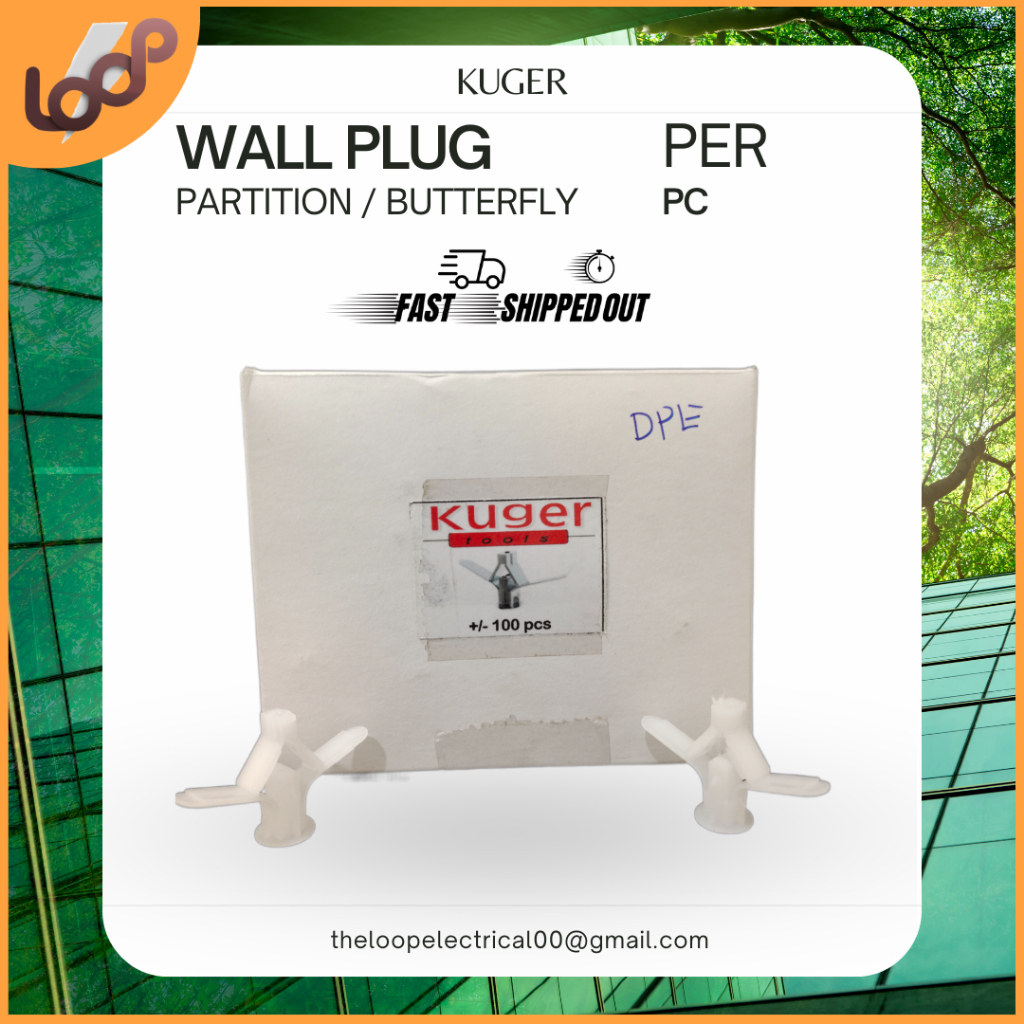 [READY STOCK] PARTITION (BUTTERFLY) WALL PLUG / PLUG DINDING PARTITION ...