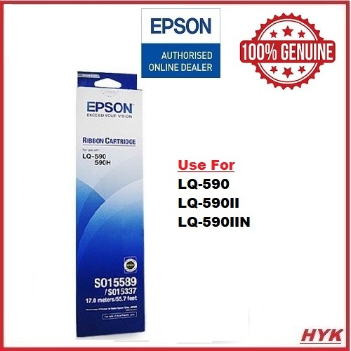 ORIGINAL | Epson Ribbon LQ590 ( S015589 ) LQ 590 590H LQ-590 | Shopee ...