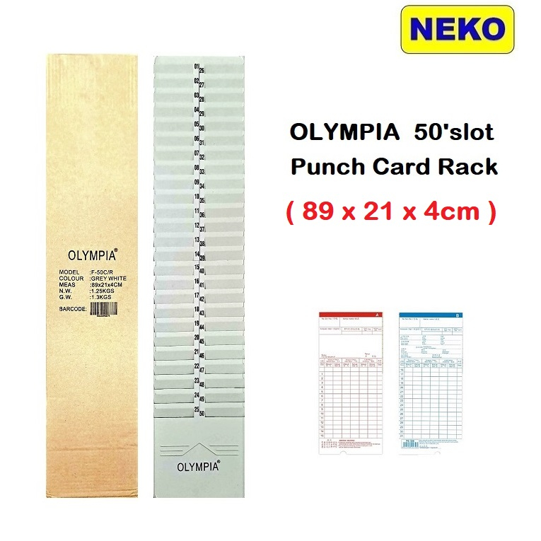 Olympia 50 Slot Punch Card Rack | Shopee Malaysia
