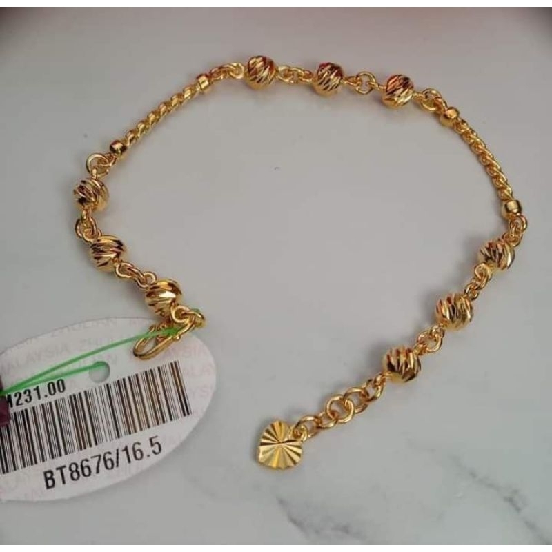 ORIGINAL ZHULIAN Rantai Tangan saduran emas 999 atau 24k by Zhulian ...