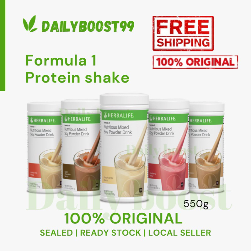 Herbalife Formula 1 (F1) Protein shake 550g [Ready stock 100% Sealed ...