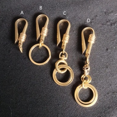 Personalized And Creative Fine Brass Slide U Shape Hook Keychain ...