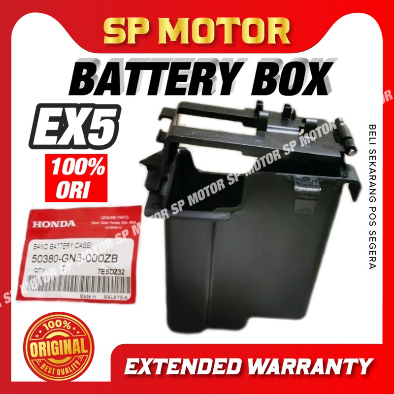 HONDA EX5 / DREAM Battery Box Case Casing / Kotak Plastic Hitam Bateri ...
