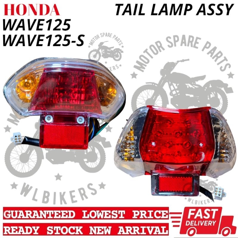 HONDA W125 WAVE125 V1 WAVE125-S WAVE125S W125S TAIL LAMP ASSY TAIL ...