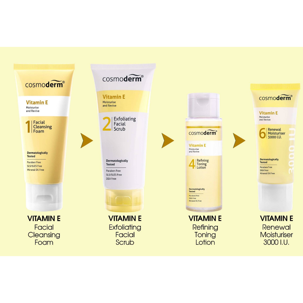 COSMODERM VITAMIN E MOISTURISE AND REVIVE for dry and dull skin or ...
