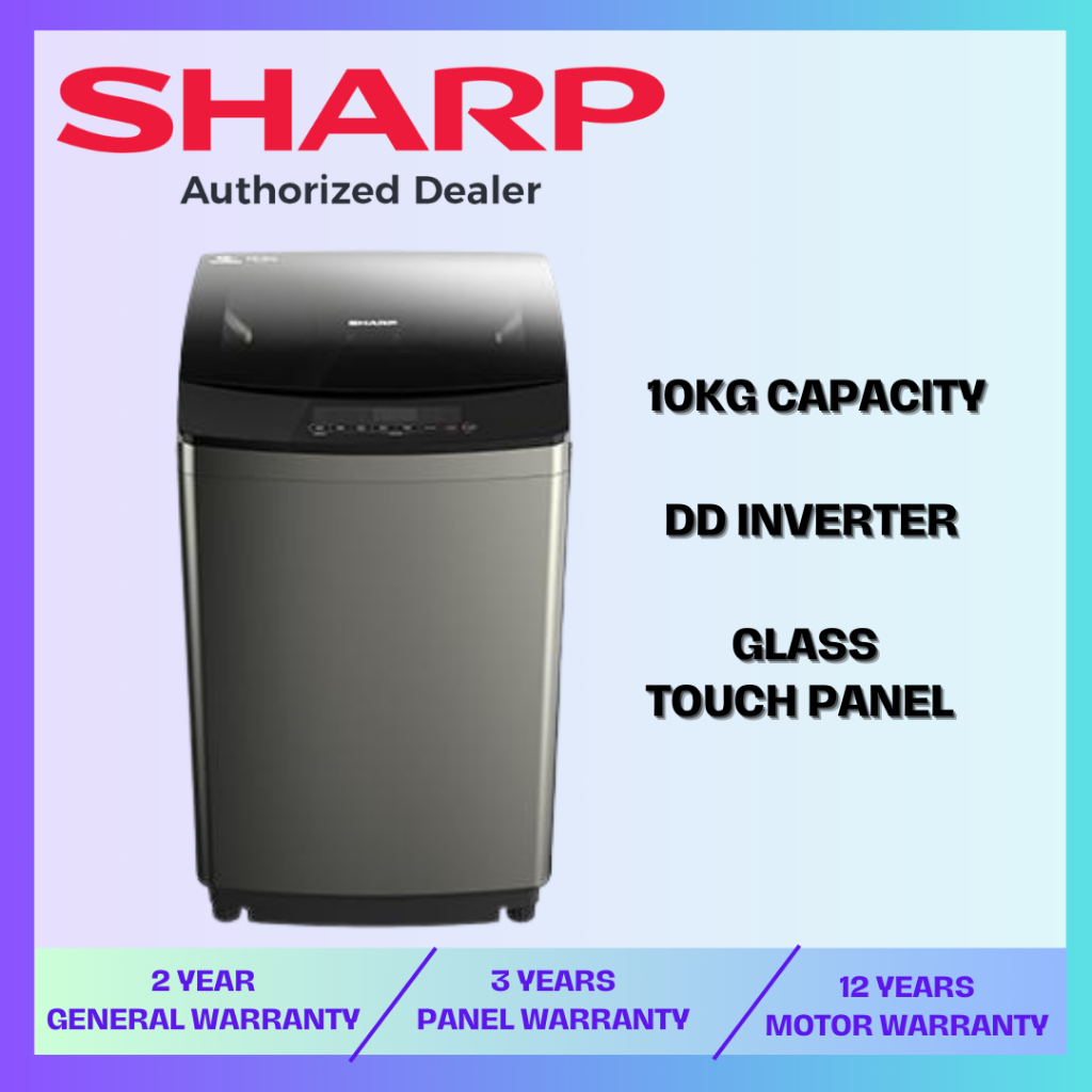 SHARP DD INVERTER FULLY AUTO 10KG/12KG/14KG/16KG WASHING MACHINE TOP ...