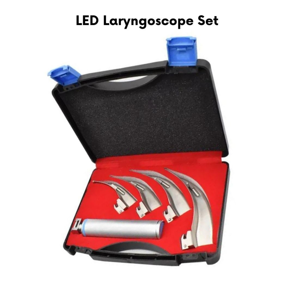 Stainless Steel Diagnosis Laryngoscope Set Adult Children Throat ...